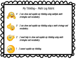 K-2 Math Log Rubrics in English and Spanish | Teaching Resources
