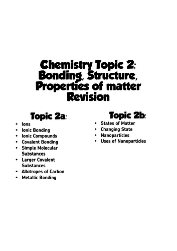 AQA GCSE Chemistry - Revision Sheets | Teaching Resources AQA GCSE Chemistry - Revision Sheets | Teaching Resources