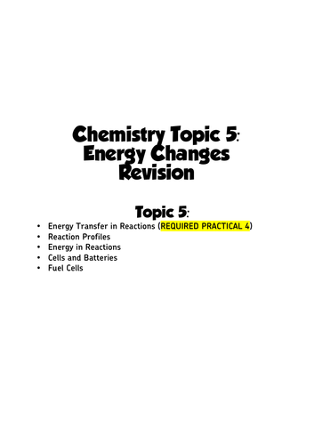 AQA GCSE Chemistry - Revision Sheets | Teaching Resources AQA GCSE Chemistry - Revision Sheets | Teaching Resources