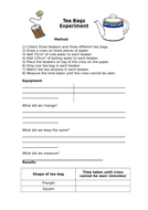 DIFFUSION TEA BAG INVESTIGATION | Teaching Resources