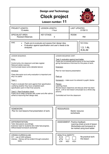 Clock Project KS3 - Full SOW, PPT and LPs | Teaching Resources