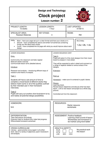 Clock Project KS3 - Full SOW, PPT and LPs | Teaching Resources