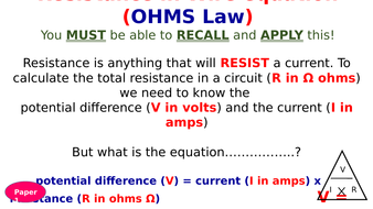 PHYSICS EQUATIONS BOOKLET and REVISION LESSON STARTERS | Teaching Resources