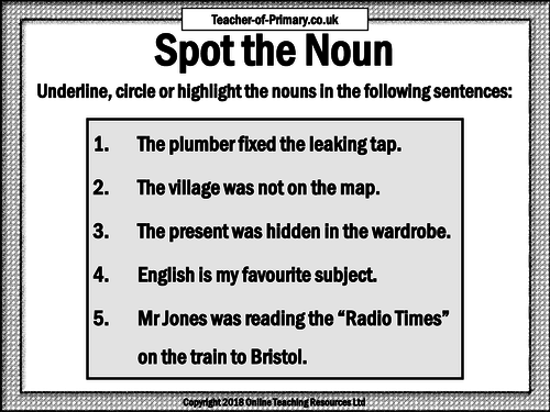 Types of Nouns | Teaching Resources