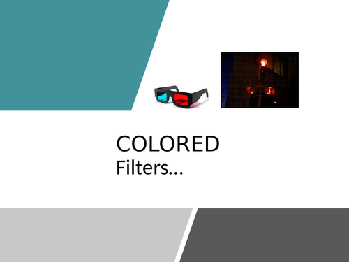 Dispersion of Light; (Visible Light Spectrum/Colors/Filters/Paints ...