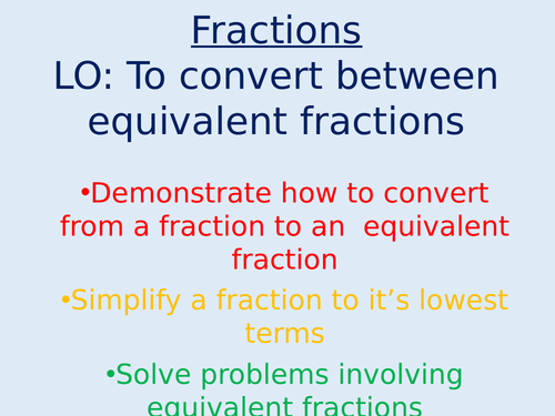 Equivalent fractions fluency and problem solving | Teaching Resources Equivalent fractions fluency and problem solving | Teaching Resources