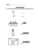 Learning and Writing Letter C for Year 1 Students | Teaching Resources