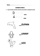 Learning and Writing Letter D for Year 1 Students | Teaching Resources