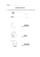 Learning and Writing Letter M for Year 1 Students | Teaching Resources