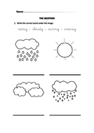 The weather for Reception and Year 1 Students | Teaching Resources