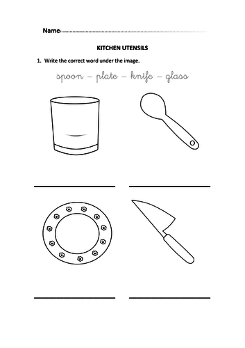 Kitchen Utensils for Reception and Year 1 Students | Teaching Resources