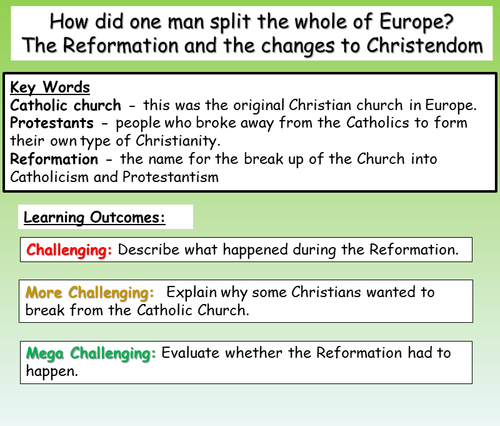 The Reformation | Teaching Resources