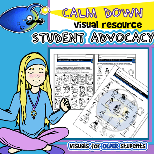 Calm Down Visuals Kit BUNDLE for OLDER Students! Cards, Posters ...