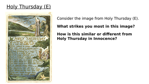 Blake - Songs of Innocence and Experience - Holy Thursday Poems ...