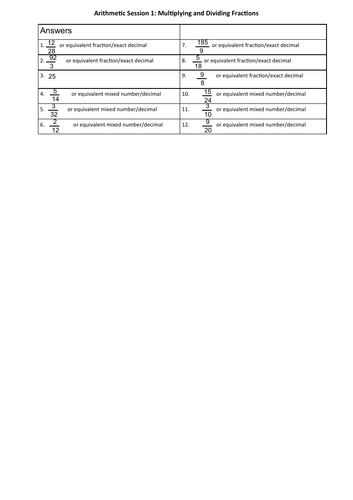 KS2 SATs Maths Booster Session Fractions: Multiplication and division ...