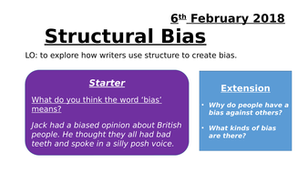 Structural Bias (P1, Q3) | Teaching Resources