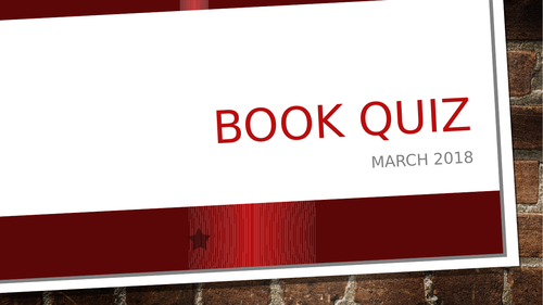 Book Quiz | Teaching Resources