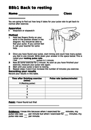 Exercise & Pulse Rate (low ability & EAL) | Teaching Resources