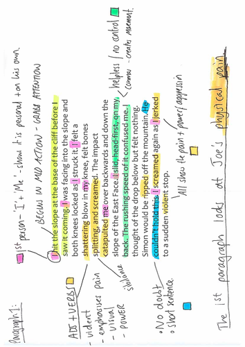 Touching the Void - Paper 2 ALL lessons and SOW - EDUQAS GCSE English ...
