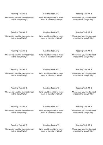38 Reading Assessment Task Sticker Sheets for Y3 | Teaching Resources