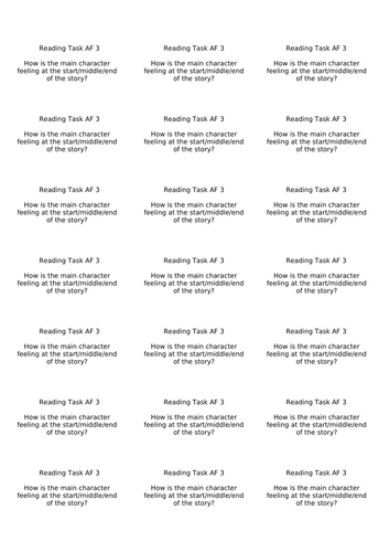 38 Reading Assessment Task Sticker Sheets for Y3 | Teaching Resources