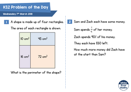 White Rose Maths - KS2 - Problems of the Day 2018 | Teaching Resources