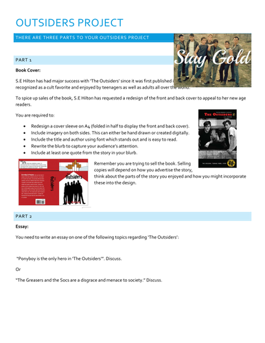 'The Outsiders' | Teaching Resources