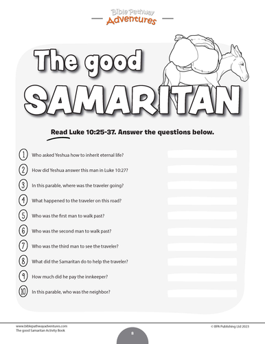 Bible Parable: The Good Samaritan | Teaching Resources