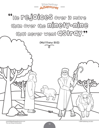 Bible Parable: The Lost Sheep Activity Book | Teaching Resources