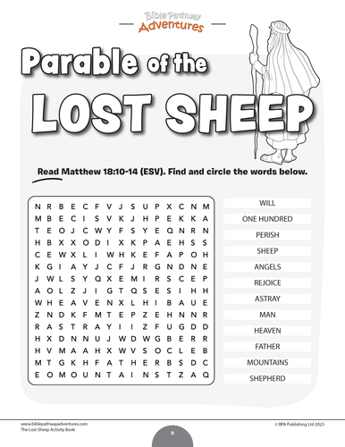 Bible Parable: The Lost Sheep Activity Book | Teaching Resources