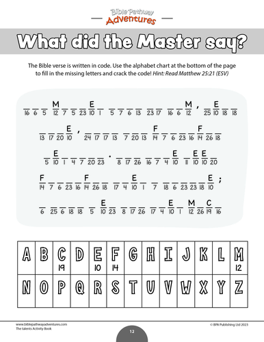 Parable of the Talents workbook FREEBIE | Teaching Resources