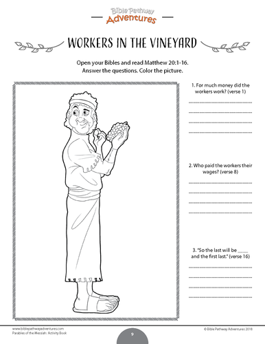 Bible Parable: Workers in the Vineyard | Teaching Resources