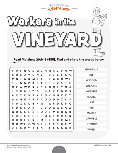 Bible Parable: Workers in the Vineyard | Teaching Resources