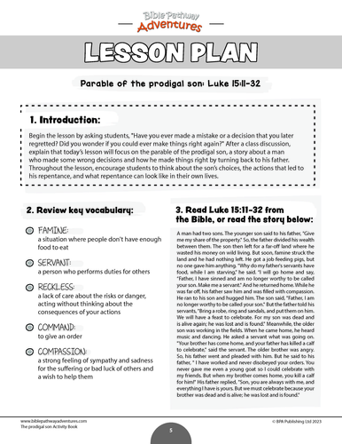Bible Parable: The Prodigal Son | Teaching Resources