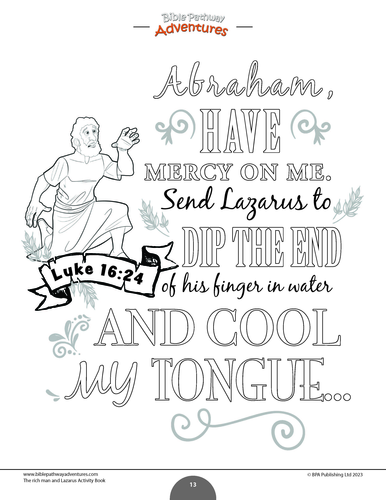 Bible Parable: The Rich Man and Lazarus | Teaching Resources