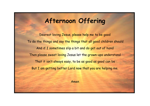 Take Time To Pray - 7 Prayers | Teaching Resources