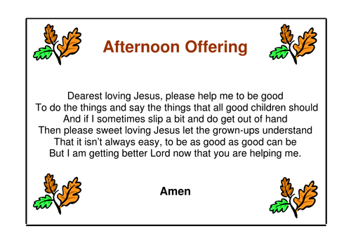 Take Time To Pray - 7 Prayers | Teaching Resources