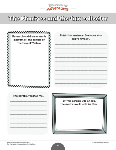 Bible Parable: The Pharisee and the Tax Collector | Teaching Resources