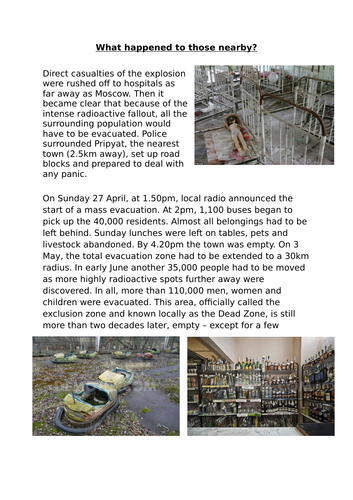 What happened in Chernobyl? | Teaching Resources