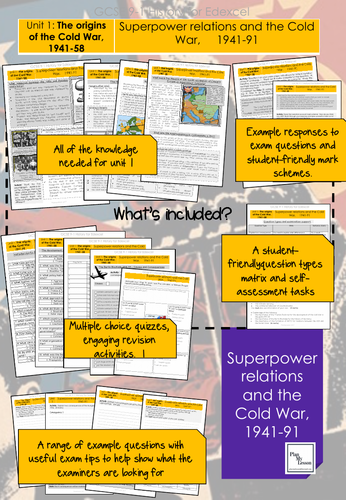 Edexcel GCSE 9-1 Superpower relations and the Cold War, 1941-91: Unit 1 ...