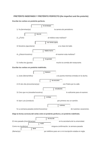 Spanish grammar worksheets (2/2) - bundle of 23 | Teaching Resources