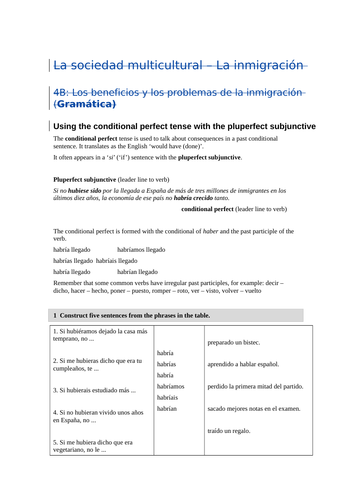 Spanish grammar worksheets (2/2) - bundle of 23 | Teaching Resources
