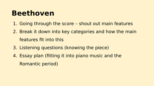 Beethoven Revision Resources EDEXCEL GCSE Music | Teaching Resources