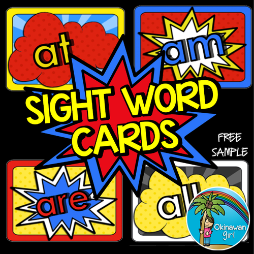 Superhero Sight Words - Free Sample | Teaching Resources