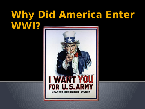 USA in WWI | Teaching Resources