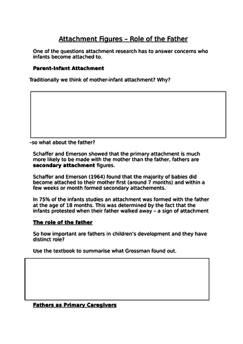 Psychology Attachment intro lesson | Teaching Resources