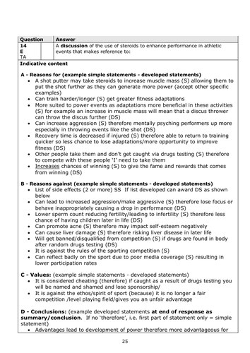 Performance Enhancing Drugs | Teaching Resources
