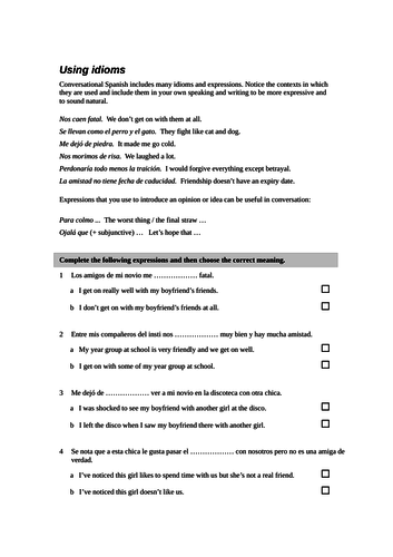 Spanish grammar worksheets (1/2) - bundle of 24 | Teaching Resources