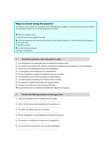 Spanish grammar worksheets (1/2) - bundle of 24 | Teaching Resources