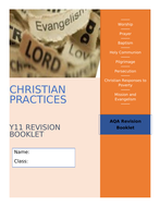 GCSE AQA RE Christian Practices Revision and Activity Booklet | Teaching Resources